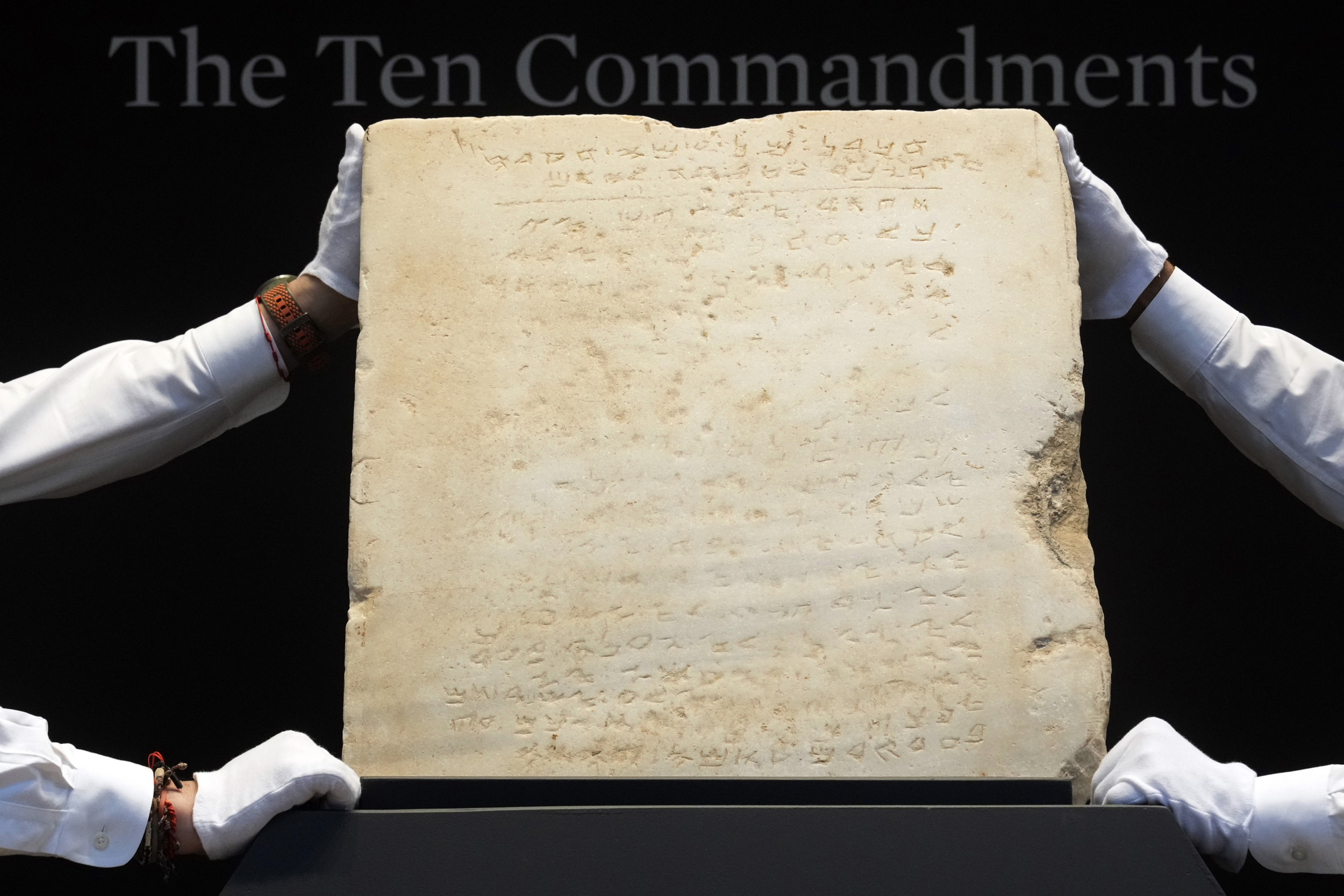 Sotheby's to Auction Oldest Stone Tablet Inscribed With Ten ...