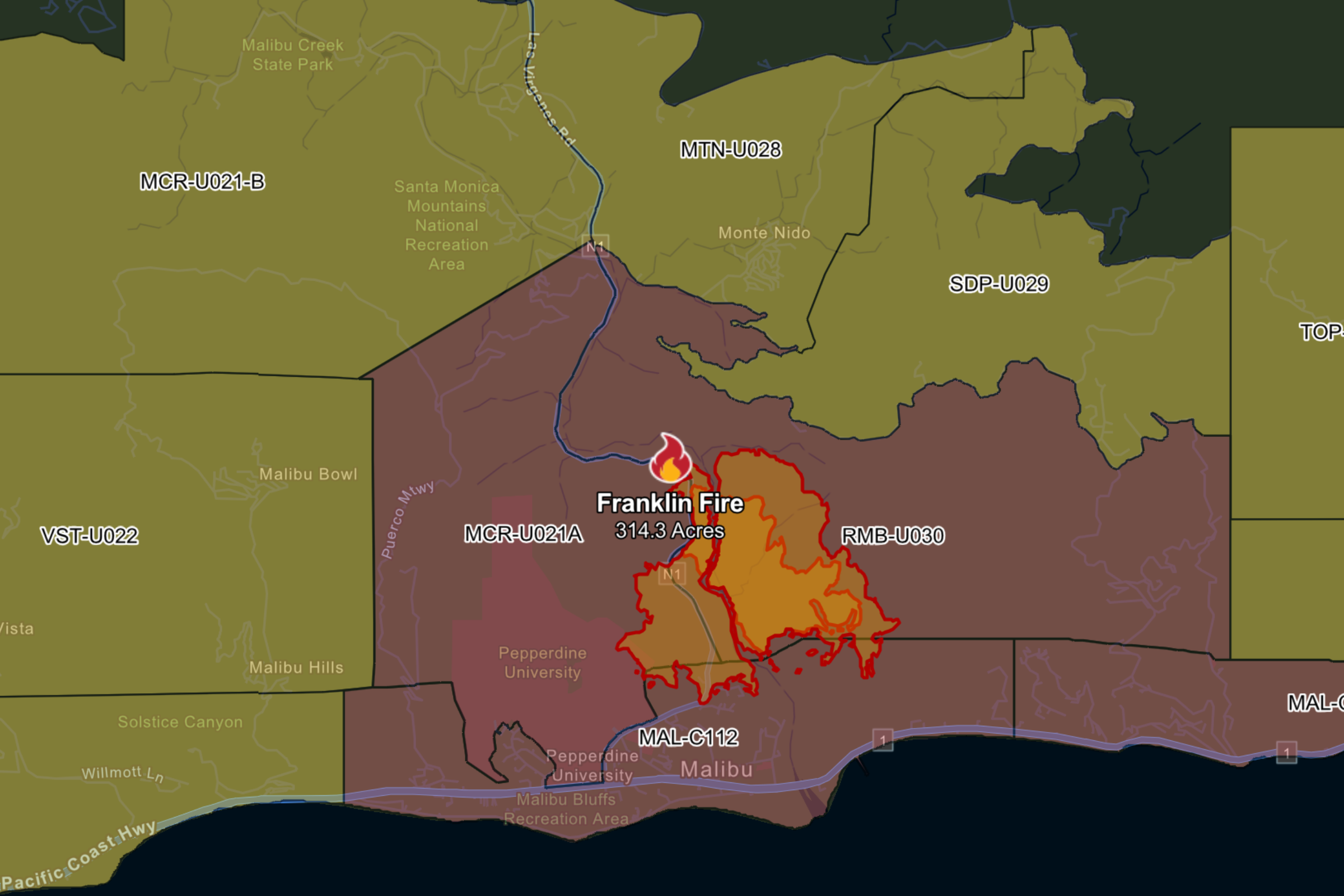 California Map Shows Fire Evacuation Zones Amid Malibu Blaze - Newsweek