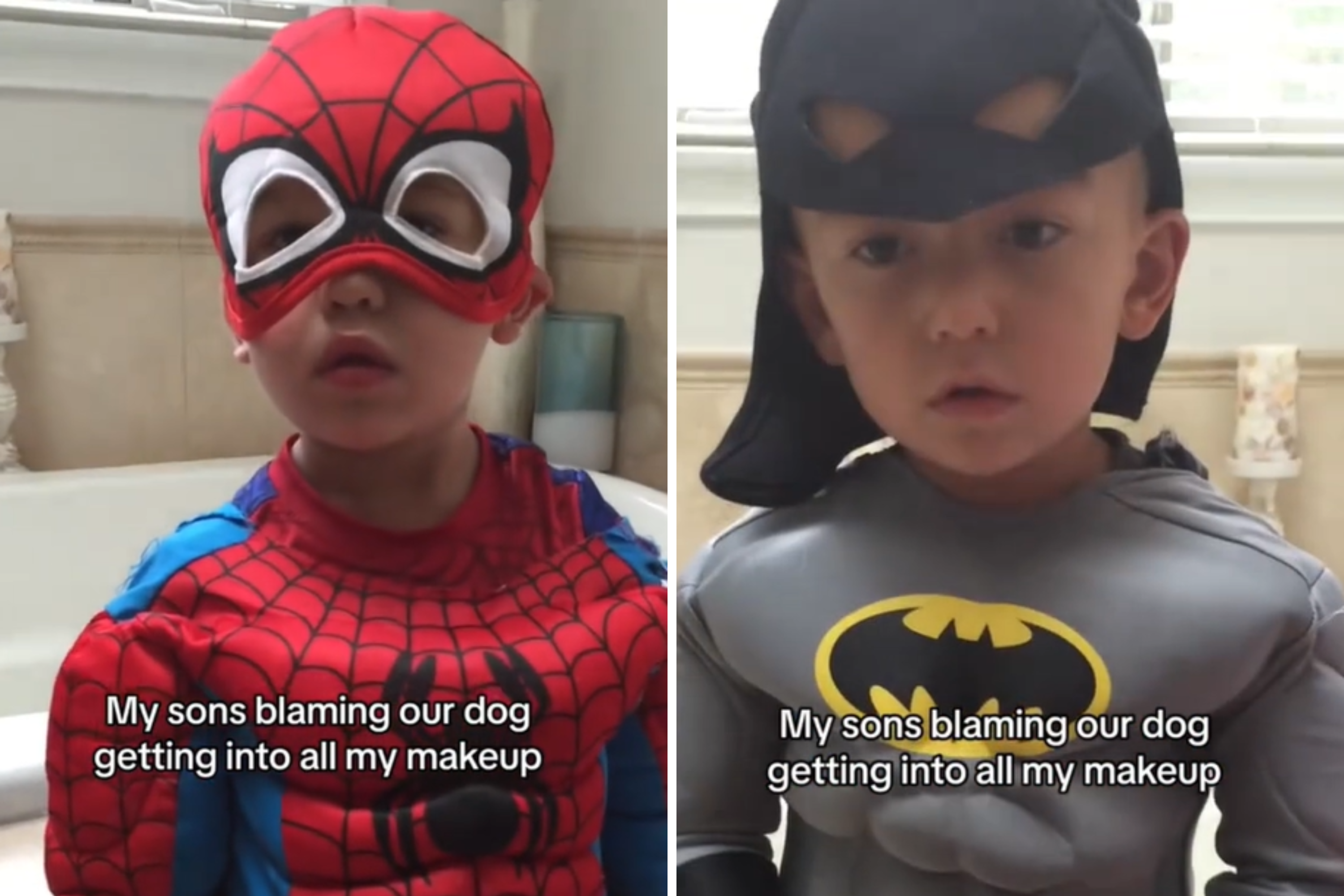 Mom Finds Makeup Spilled on Floor, Kids Waste No Time Pointing Fingers ...