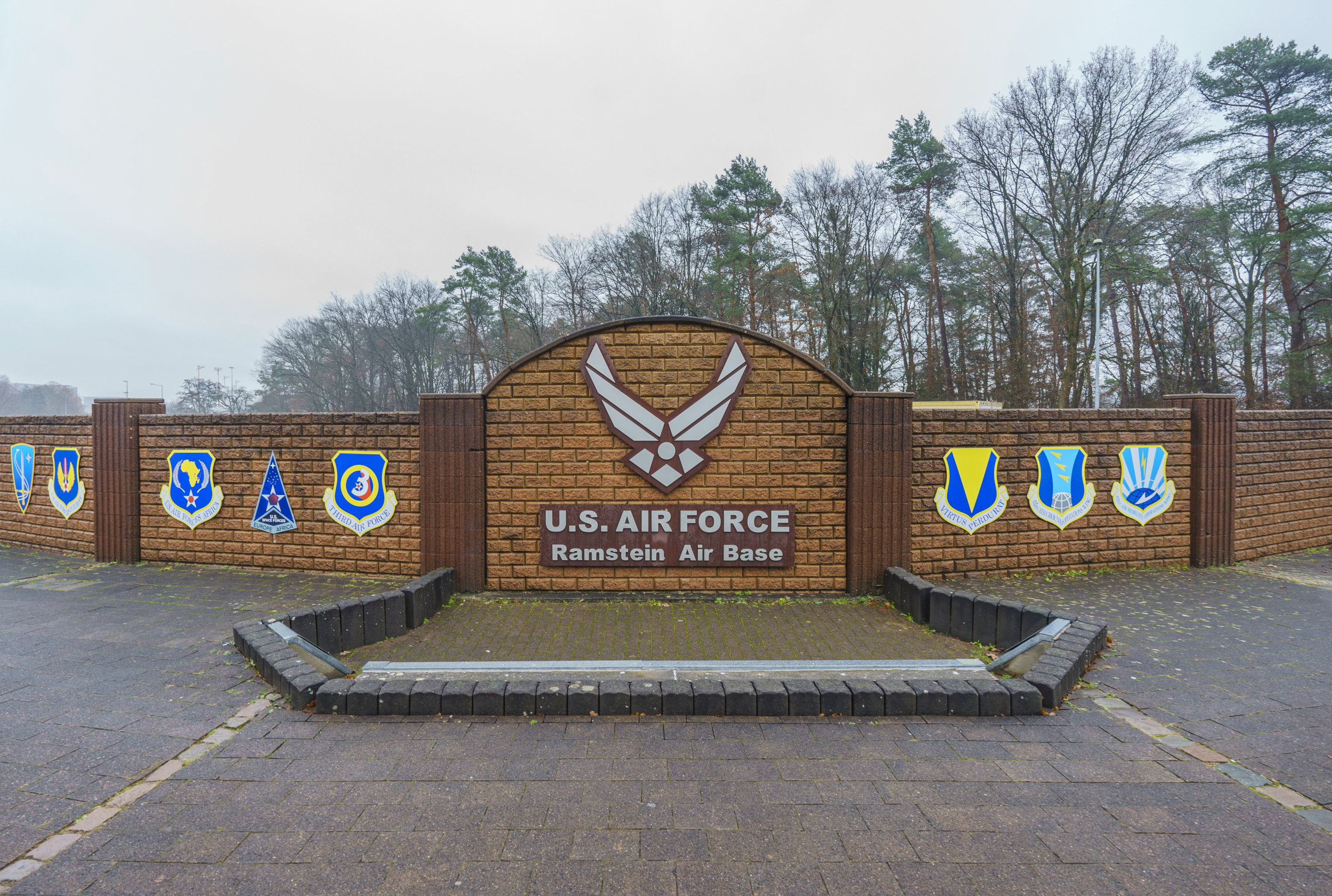 Ramstein Air Force Base An Aerial View Showing The Flight Line And