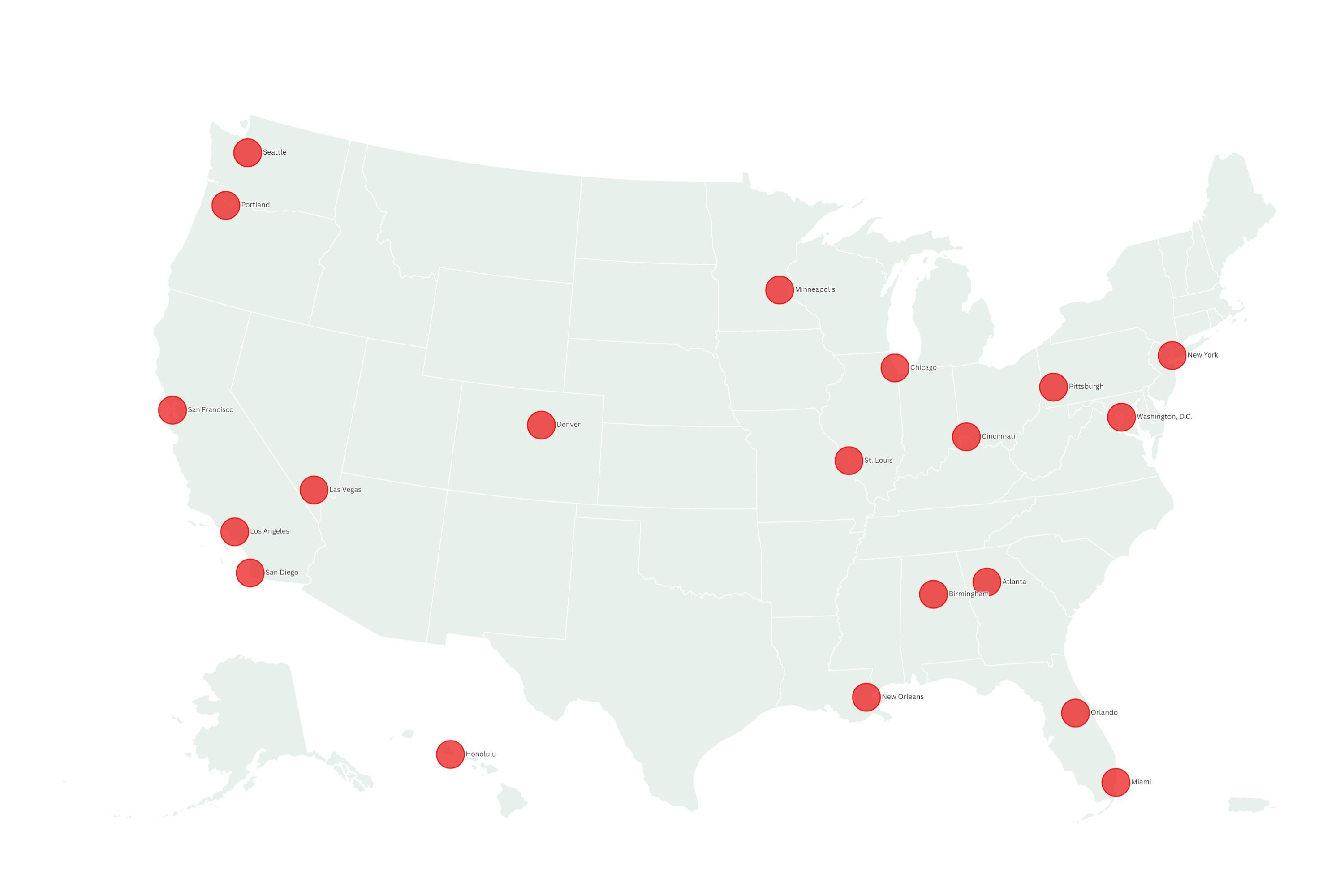 Map Shows Best Cities for Christmas - Newsweek