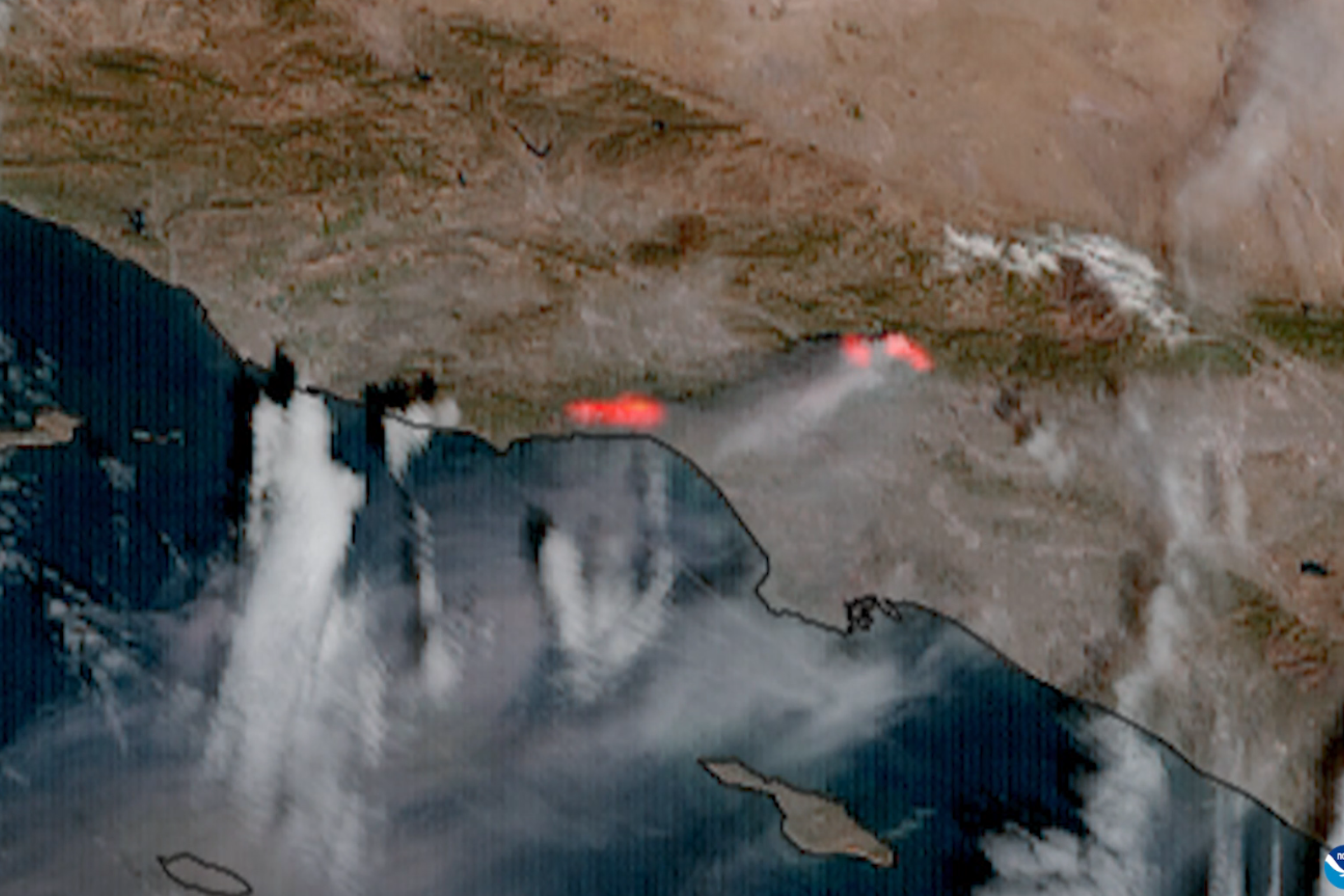 La Fires From Space Satellite Images Reveal Paths Of Devastating