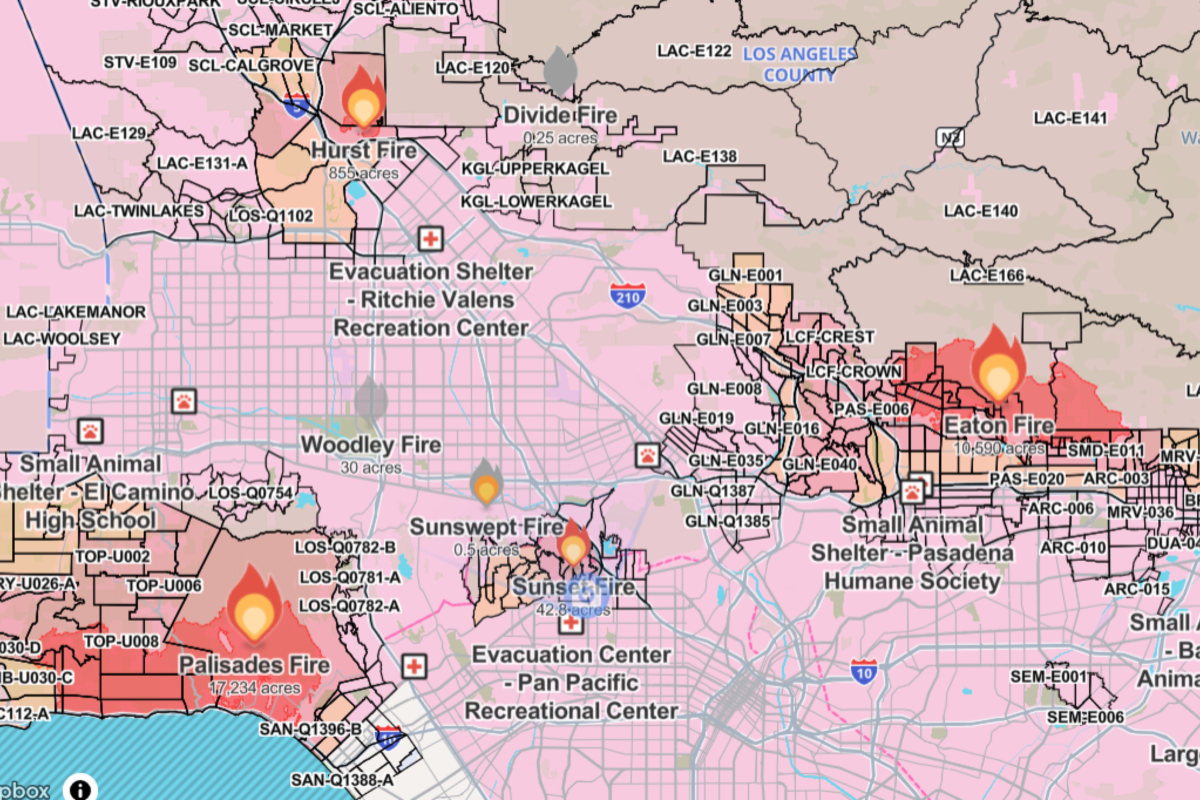 La Fires From Space Satellite Images Reveal Paths Of Devastating