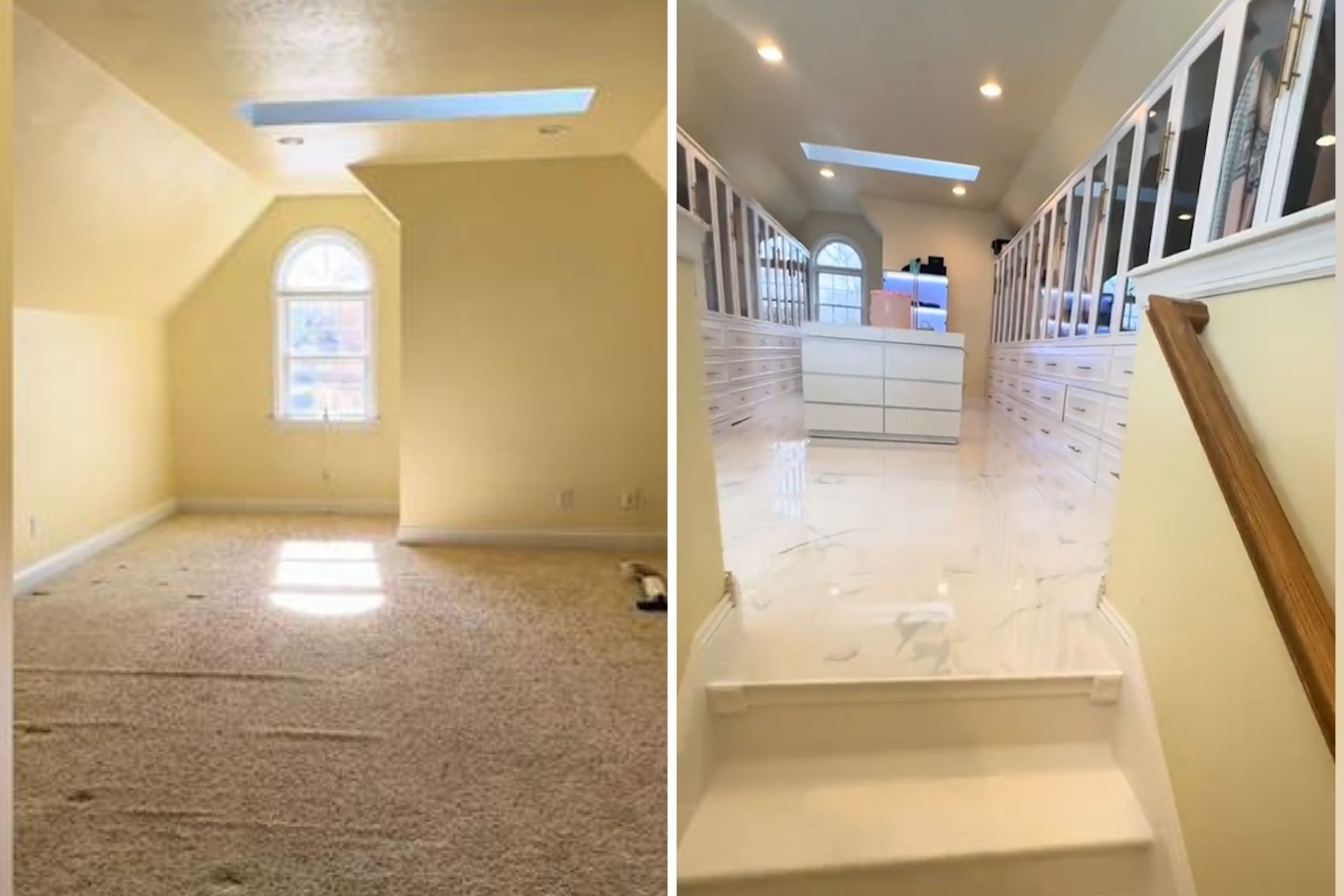 Woman's Transformation of Huge Unused Attic Into Dream Space Goes Viral ...