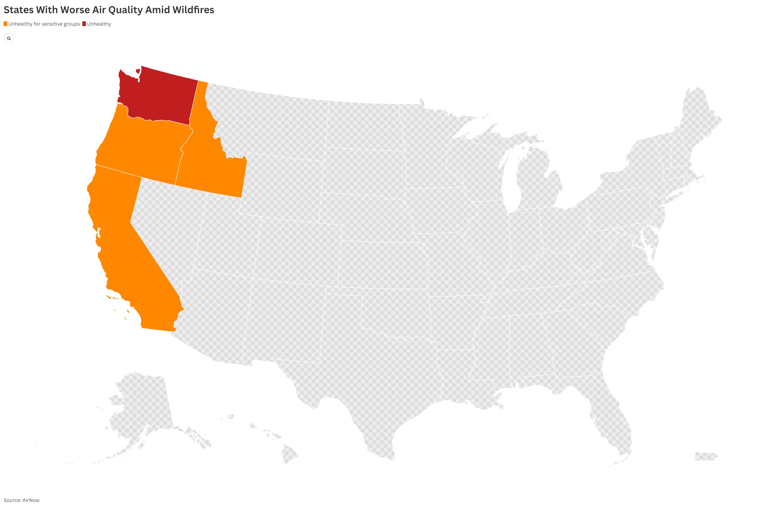 Air Quality California Map