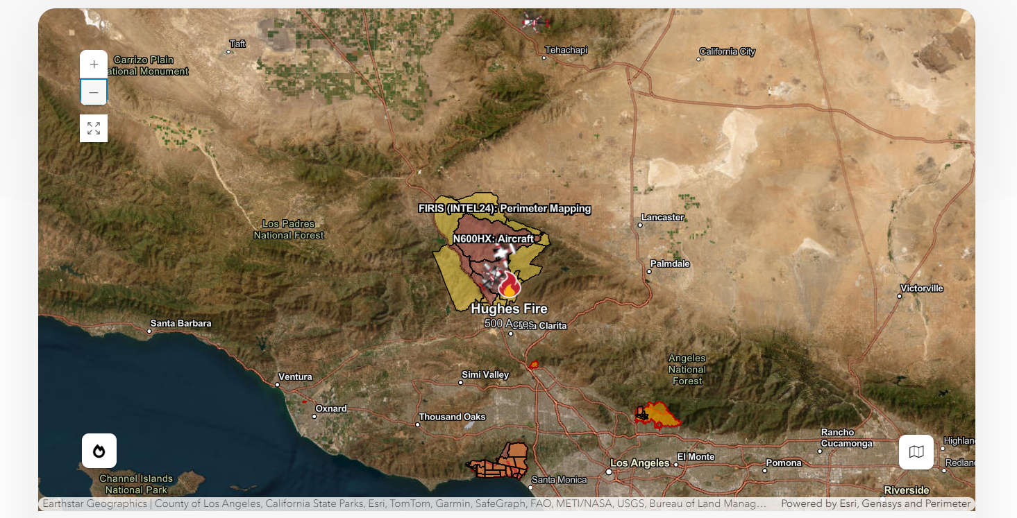 Mapa Del Lago Hughes, California Here Is The Location Of The Hughes