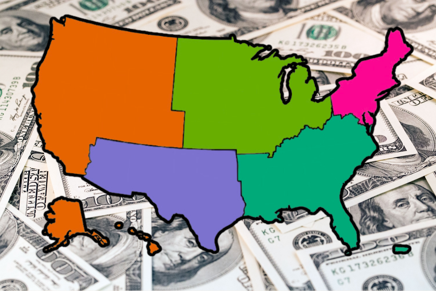 Map Shows Household Income by Region - Newsweek