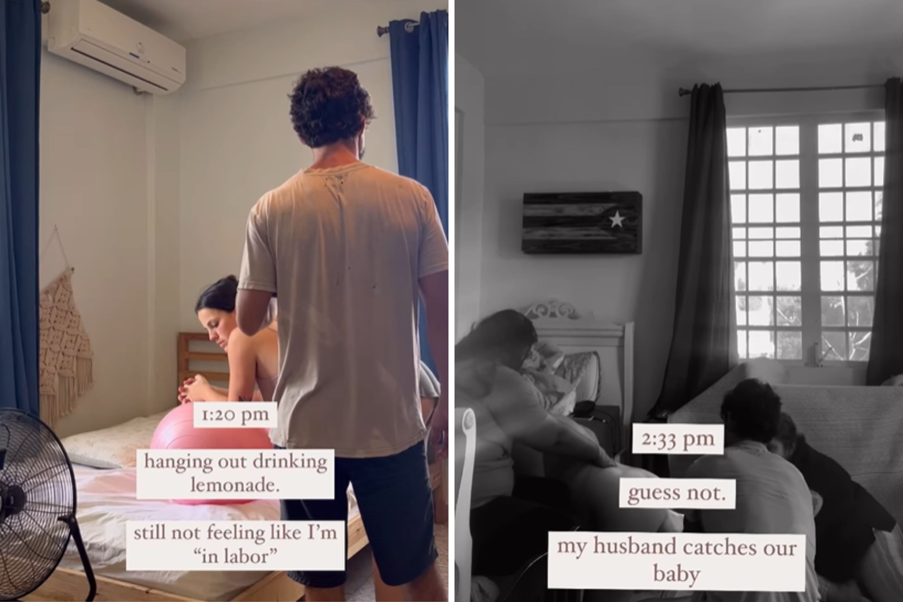 Birthing Cam Captures Moment Dad Catches Baby's Head During Wife's ...