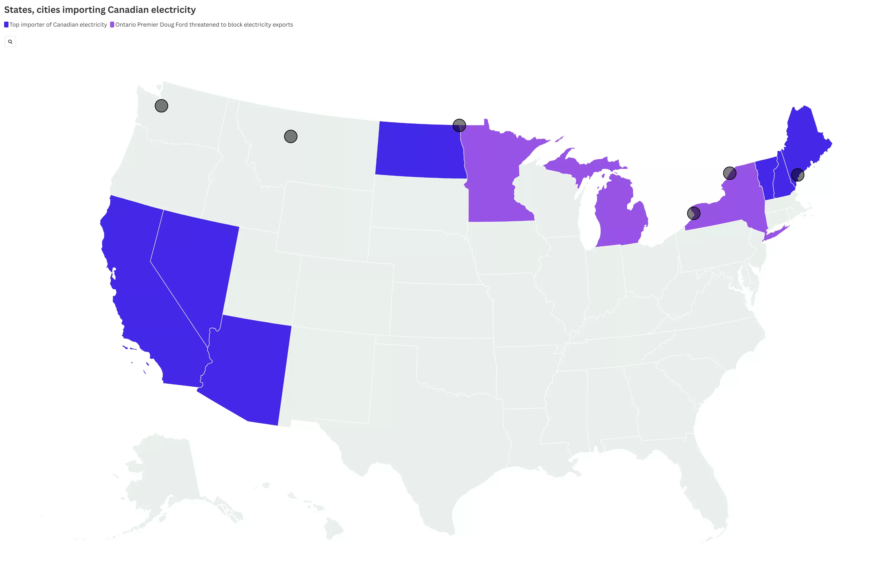 Canada Map With Cities And States _United States And Canada PDF Vector