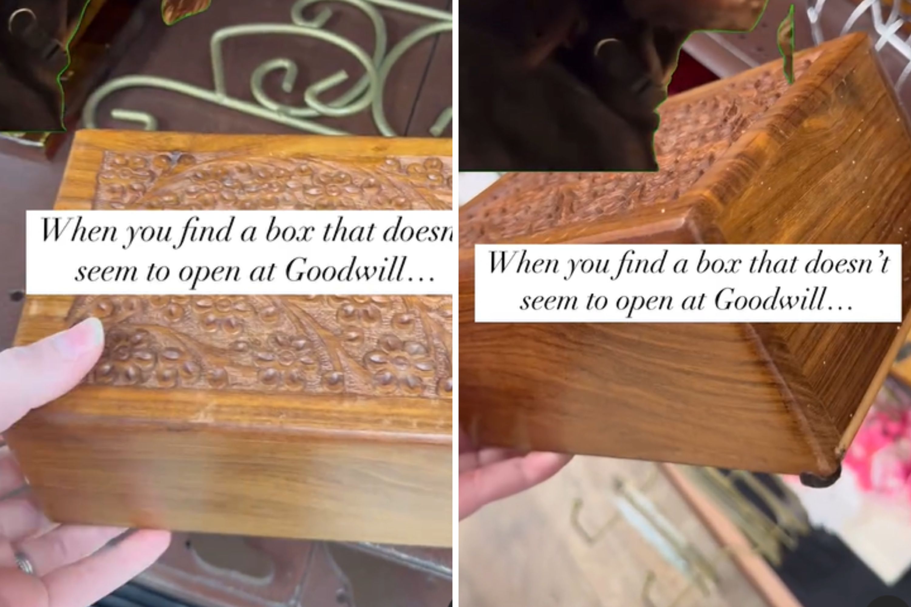 Woman Baffled by Box at Goodwill, Then Realizes What It Is: 'Oh No ...