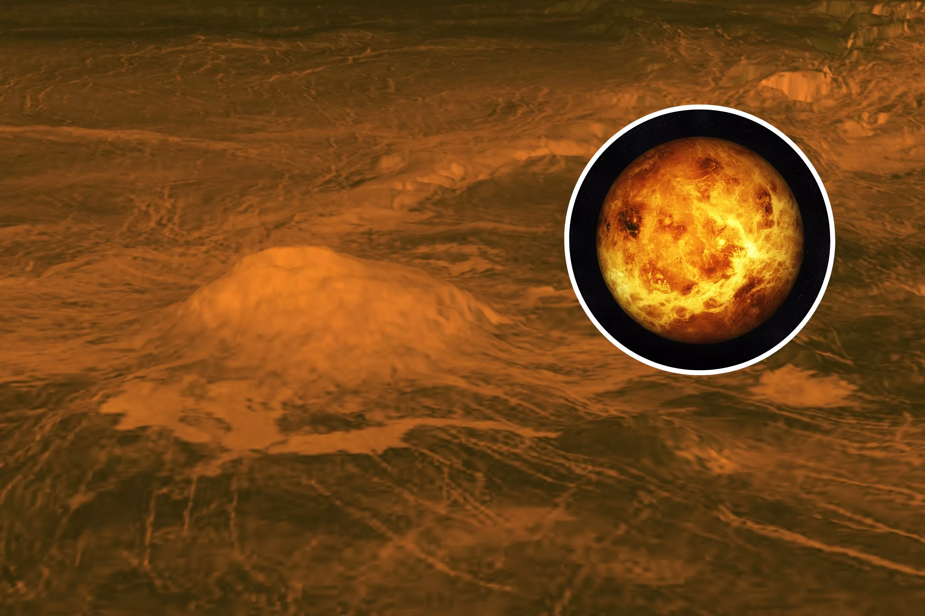 Venus Volcano Venus, Lava Flow From Maat Mons Tapestry By Science