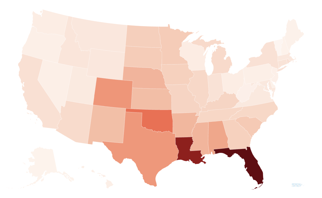 Map Shows How Much Insurance Costs Will Rise in Each State - Newsweek