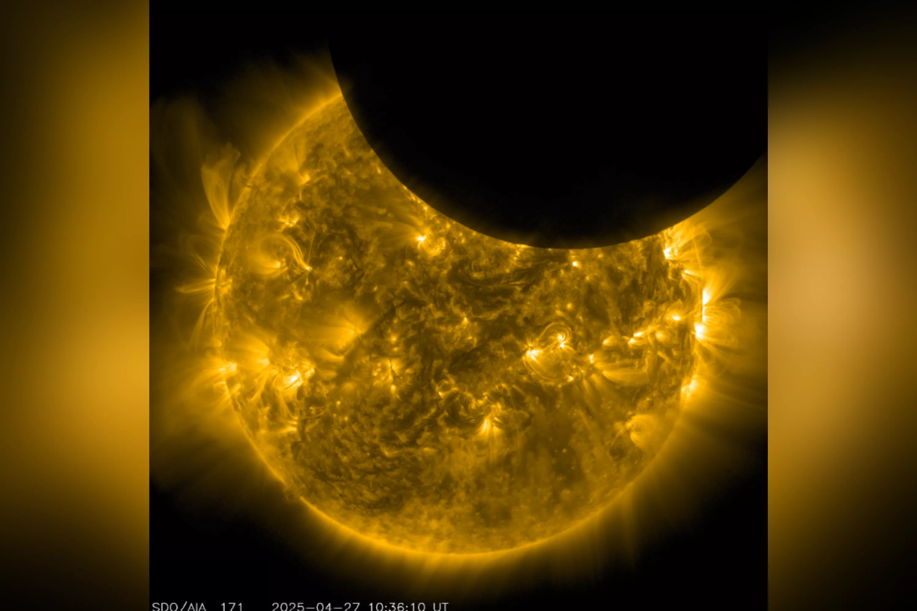 Solar Eclipse From Space