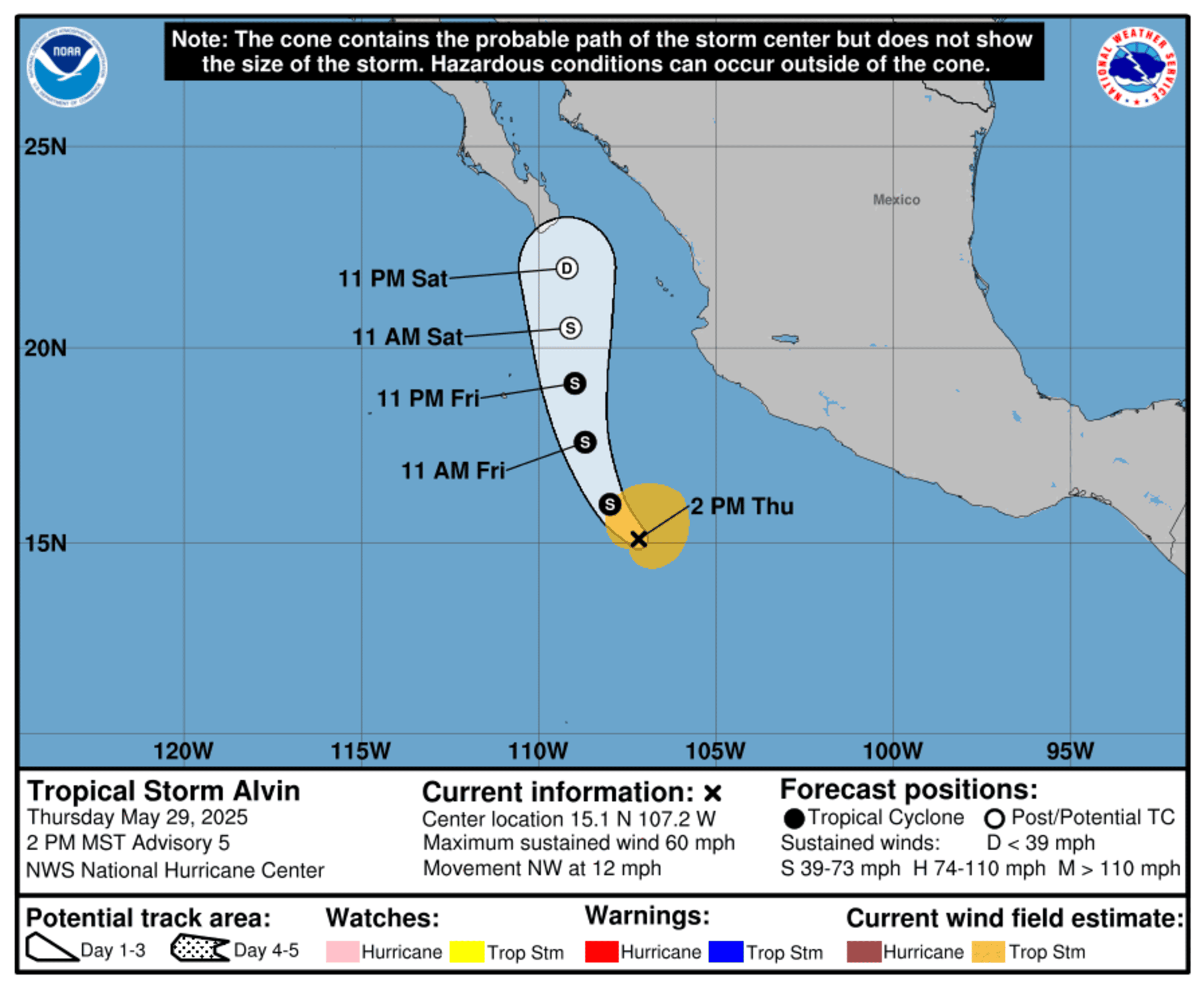 Tropical Storm Alvin Becomes First Named 2025 System - Newsweek