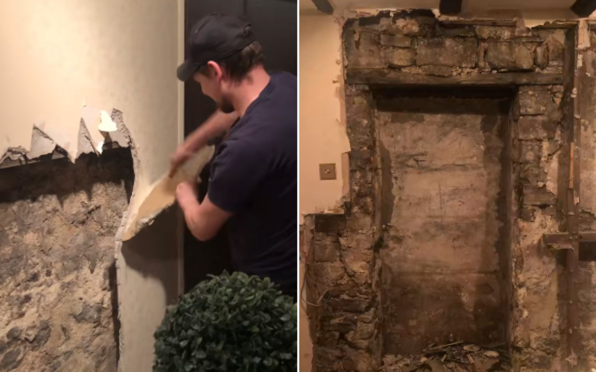 Couple Rip Down Wall To Reveal 245-Year-Old Door, Shock At Where It ...
