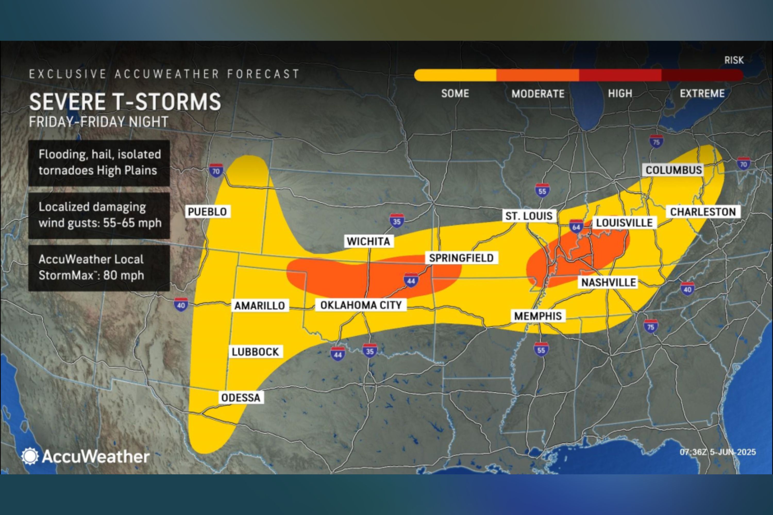 Maps Show States Facing Tornadoes, Flooding This Weekend - Newsweek