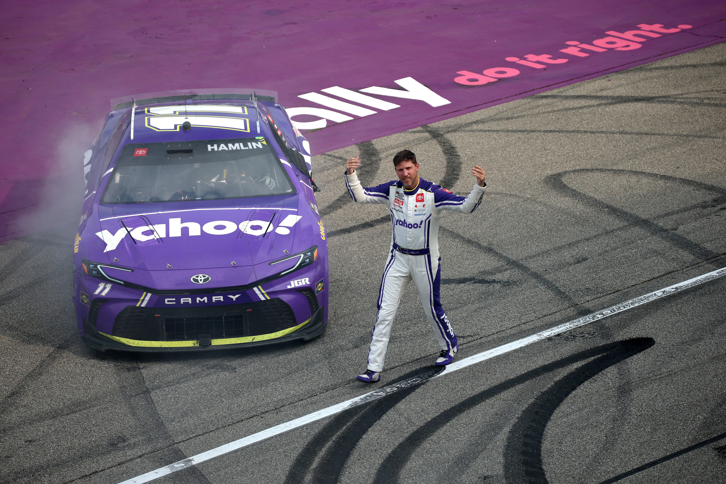 'Heel Denny' Hamlin Showered With Praise After Intense Boos At Michigan ...