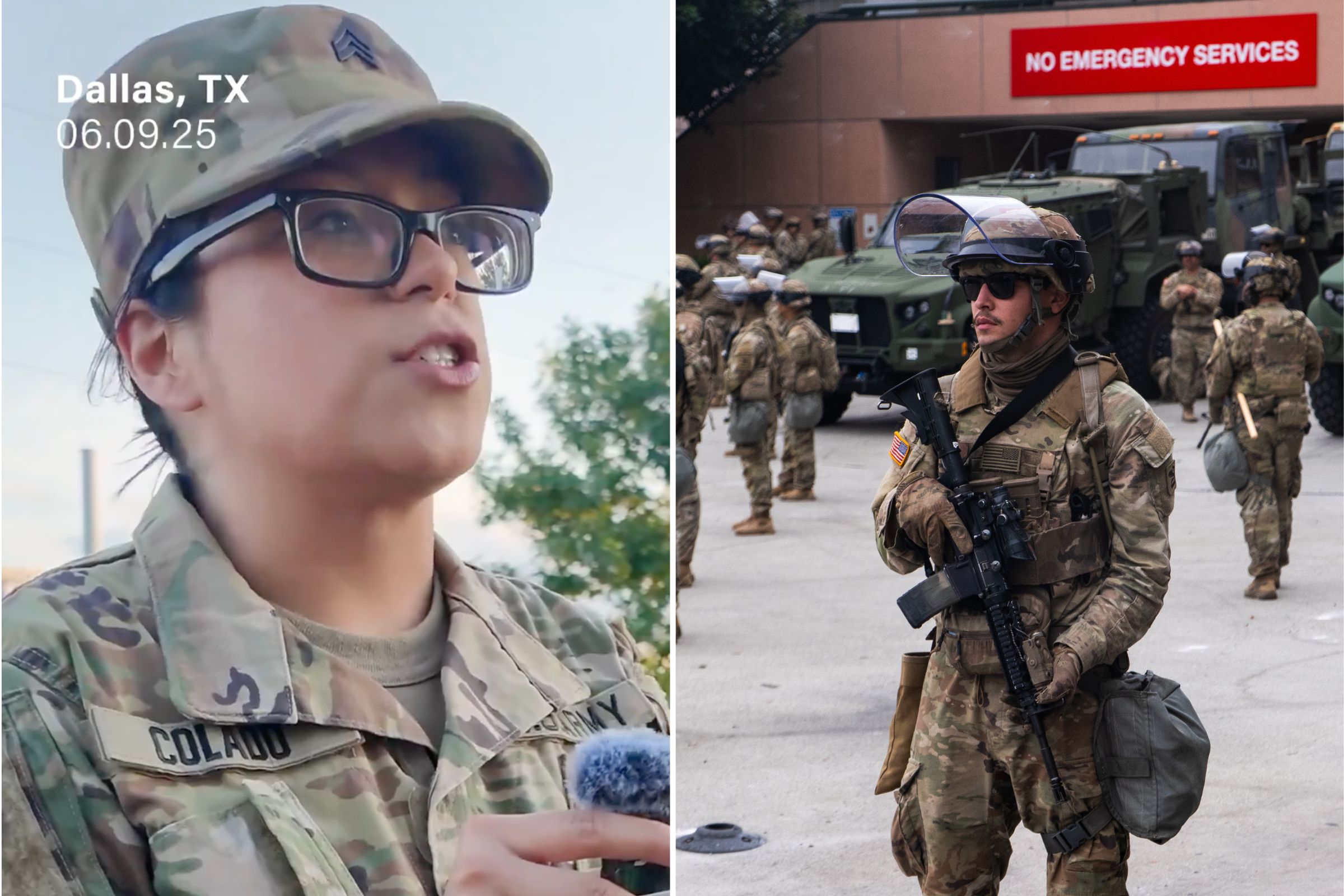 Military Member Joins Anti-ICE Protest, Tells Trump: 'We Are Not Pawns ...