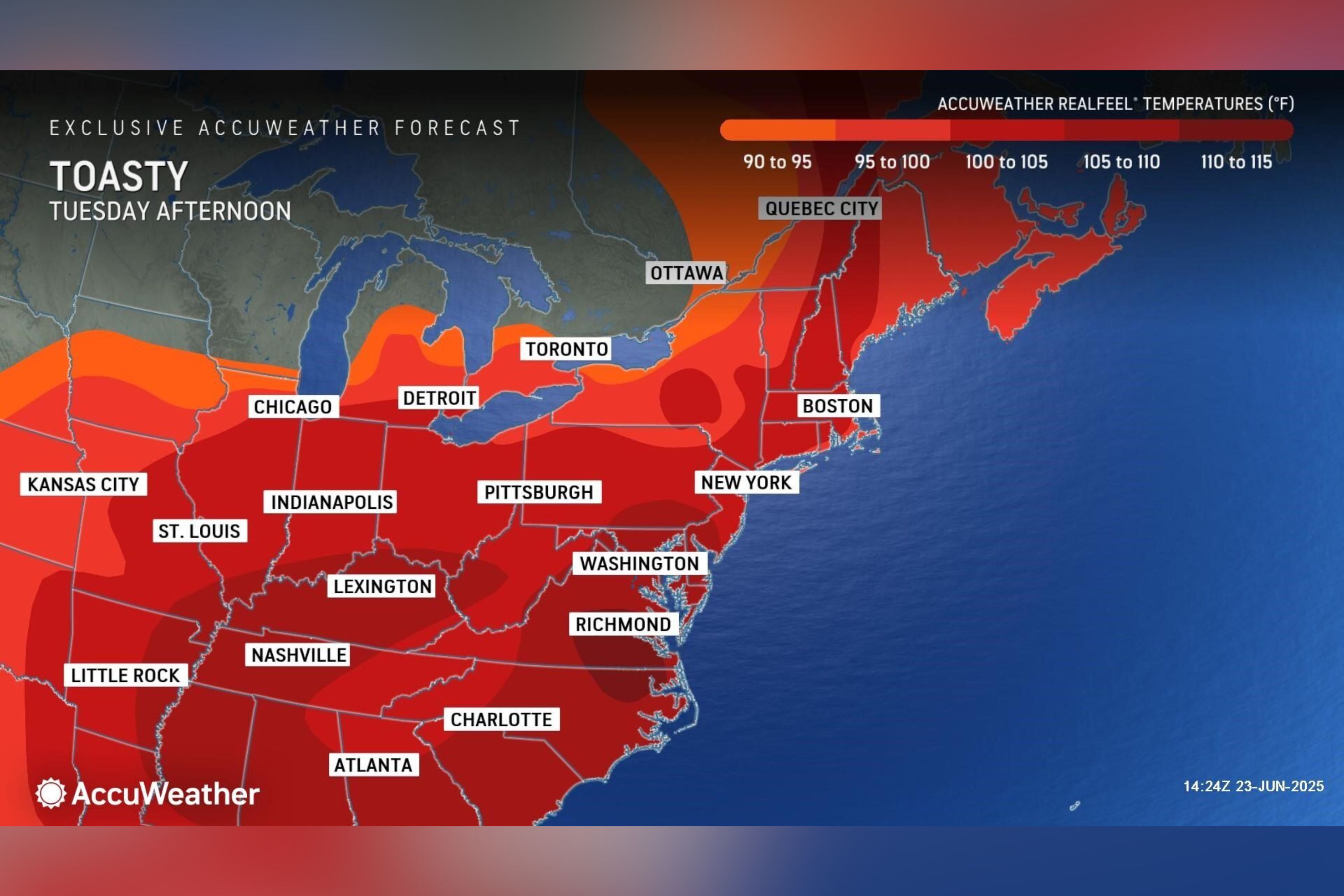 Map Shows Which Cities Will Feel 'Dangerous Heat' Across US - Newsweek