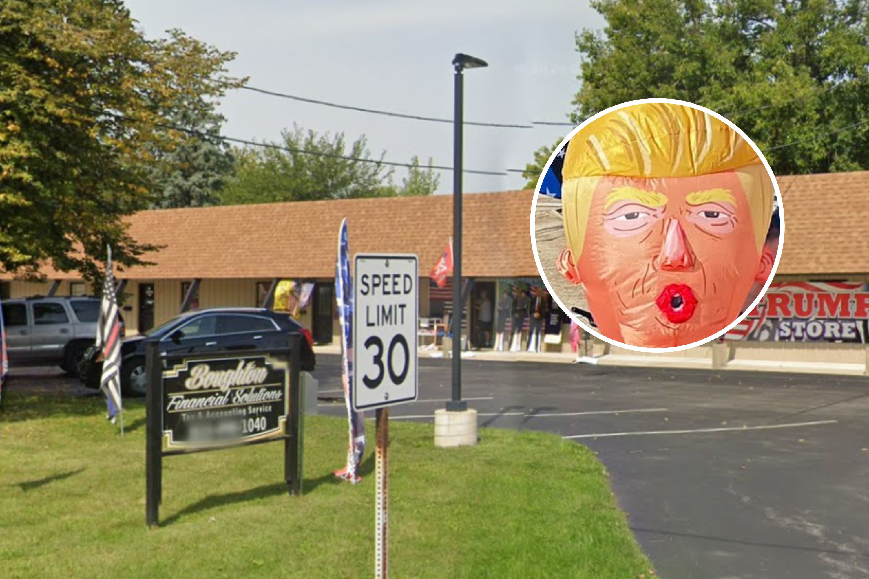 MAGA Store Closes After Inflatable Trump Statue Breaks Rules - Newsweek