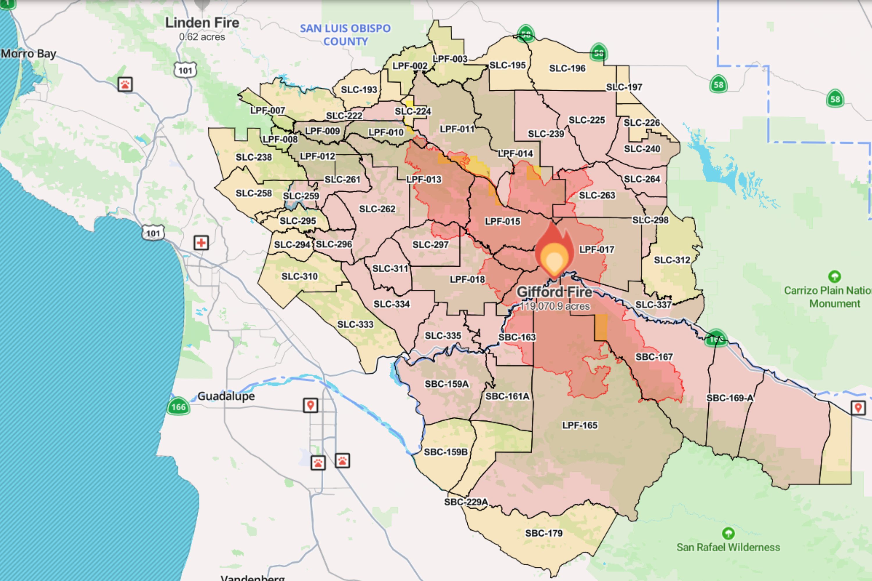 Gifford Fire Update, Map as Blaze Reaches 'Megafire' Status - Newsweek