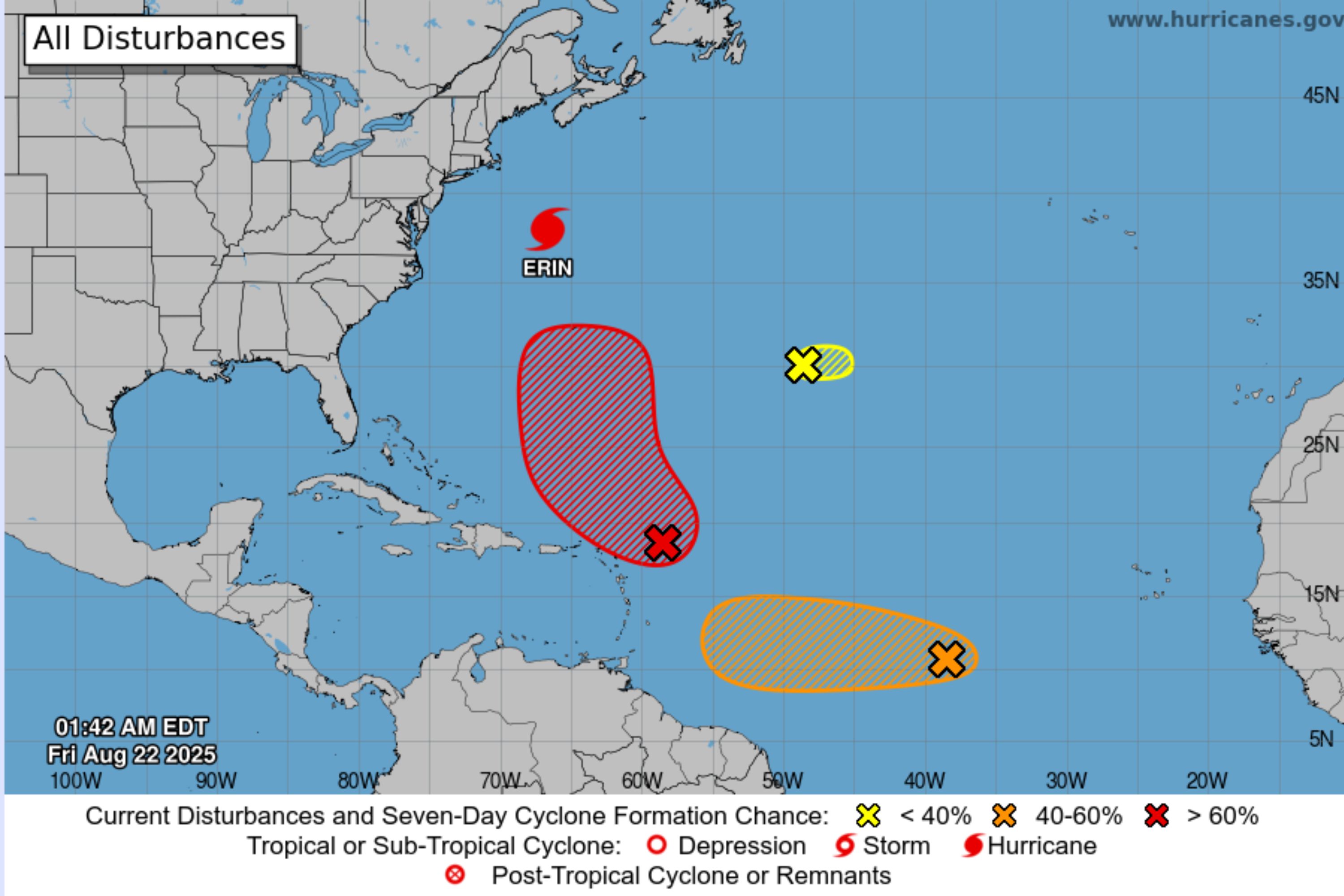 Tropical Storm Warning as Three Potential Cyclones Form in Atlantic ...