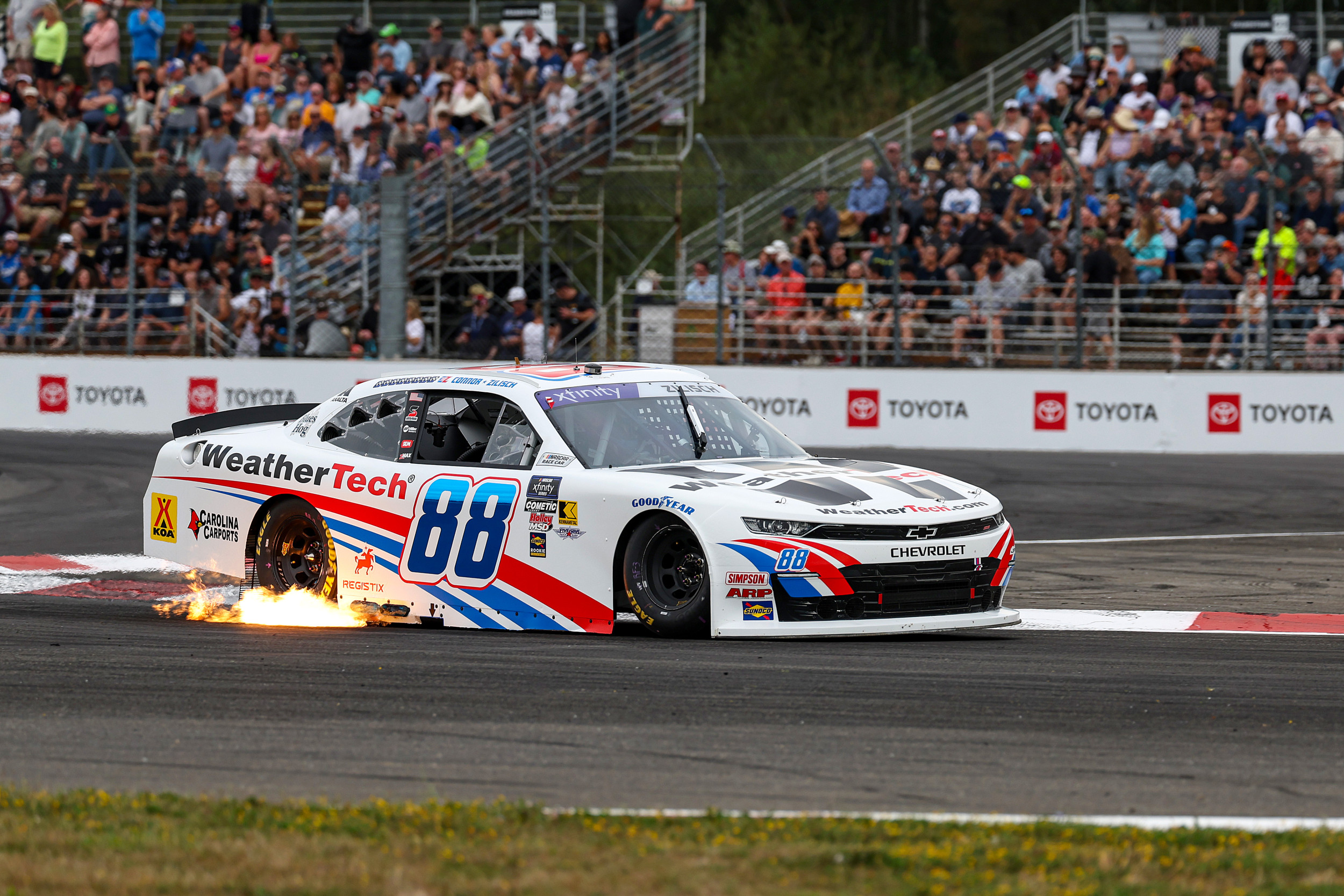 Denny Hamlin Sparks Controversy Over Connor Zilisch's Win in Portland ...