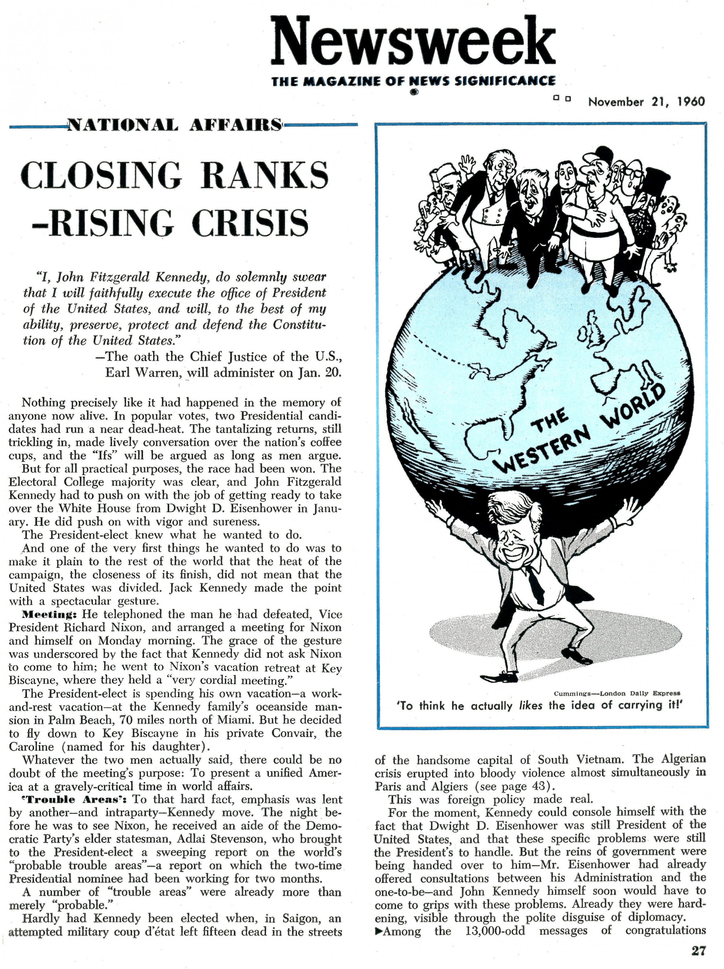 November 21, 1960 - Newsweek