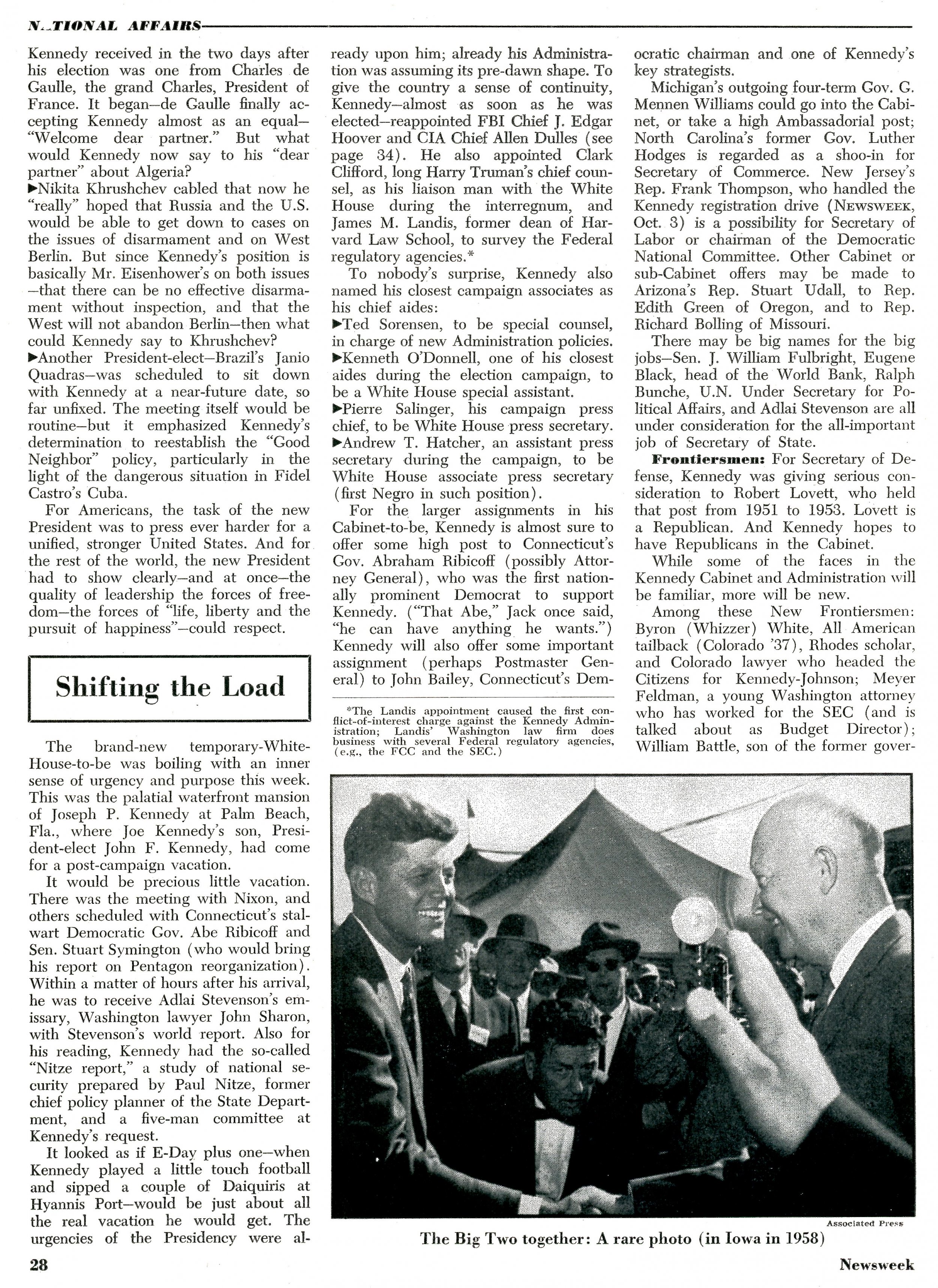 November 21, 1960 - Newsweek