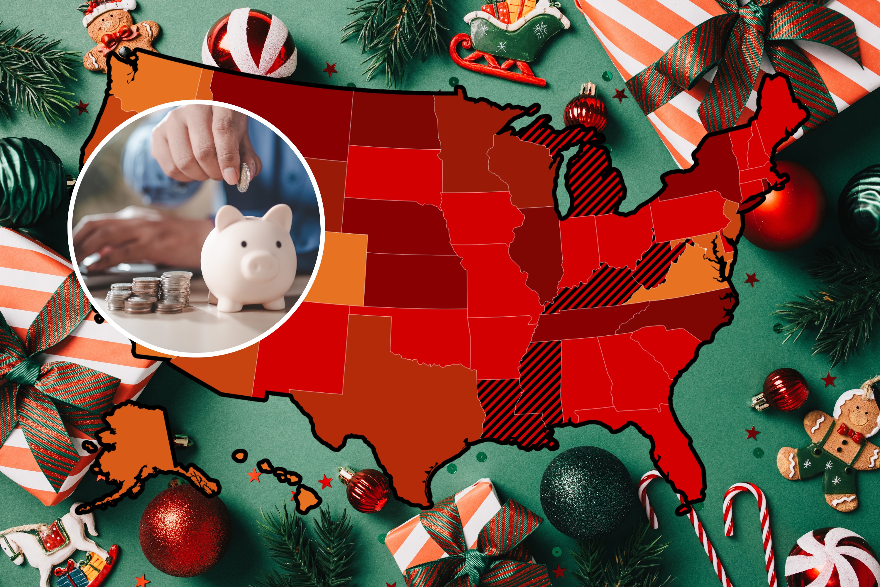 Map Reveals How Early Each State Needs To Start Saving For Christmas ...