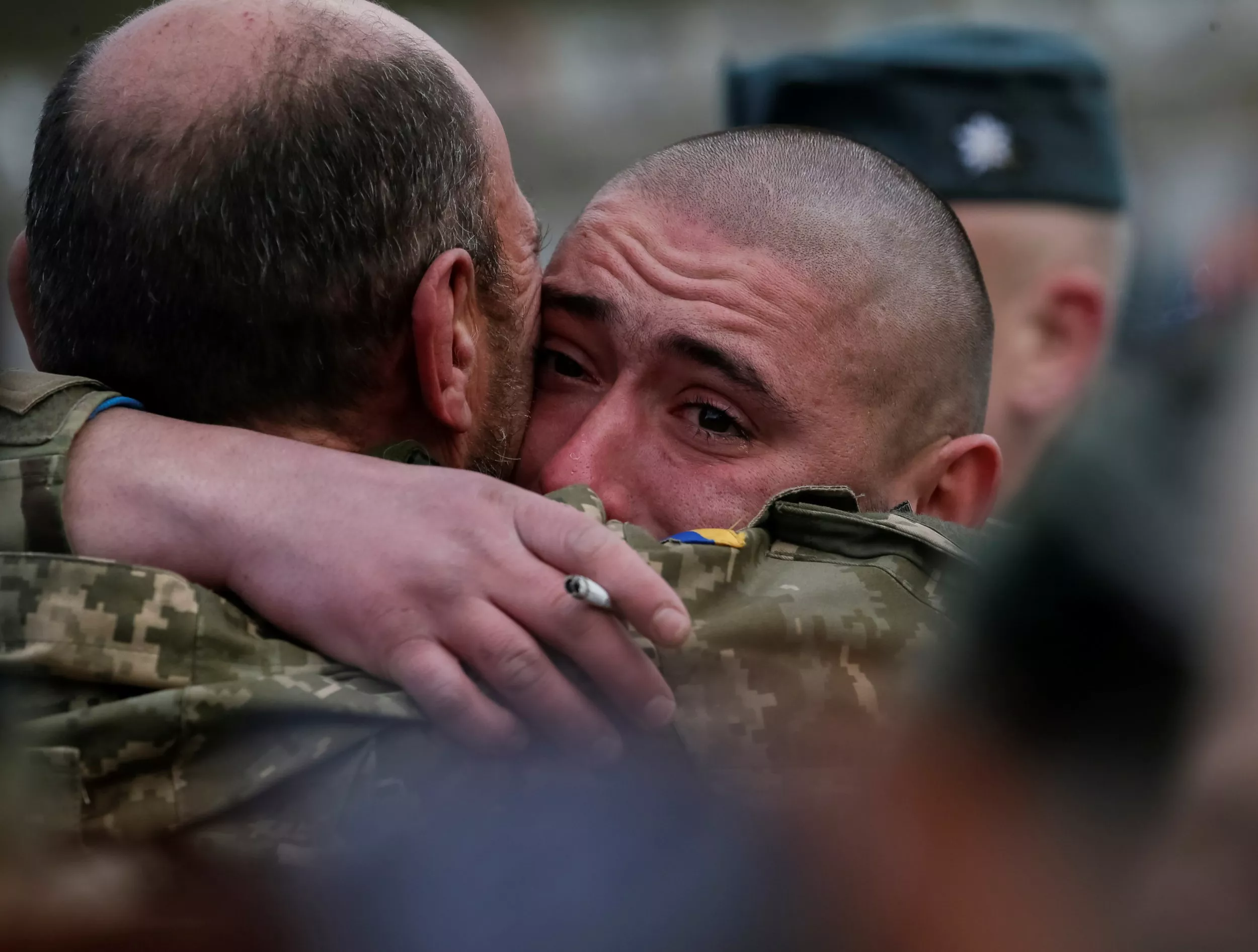 American Soldiers Crying