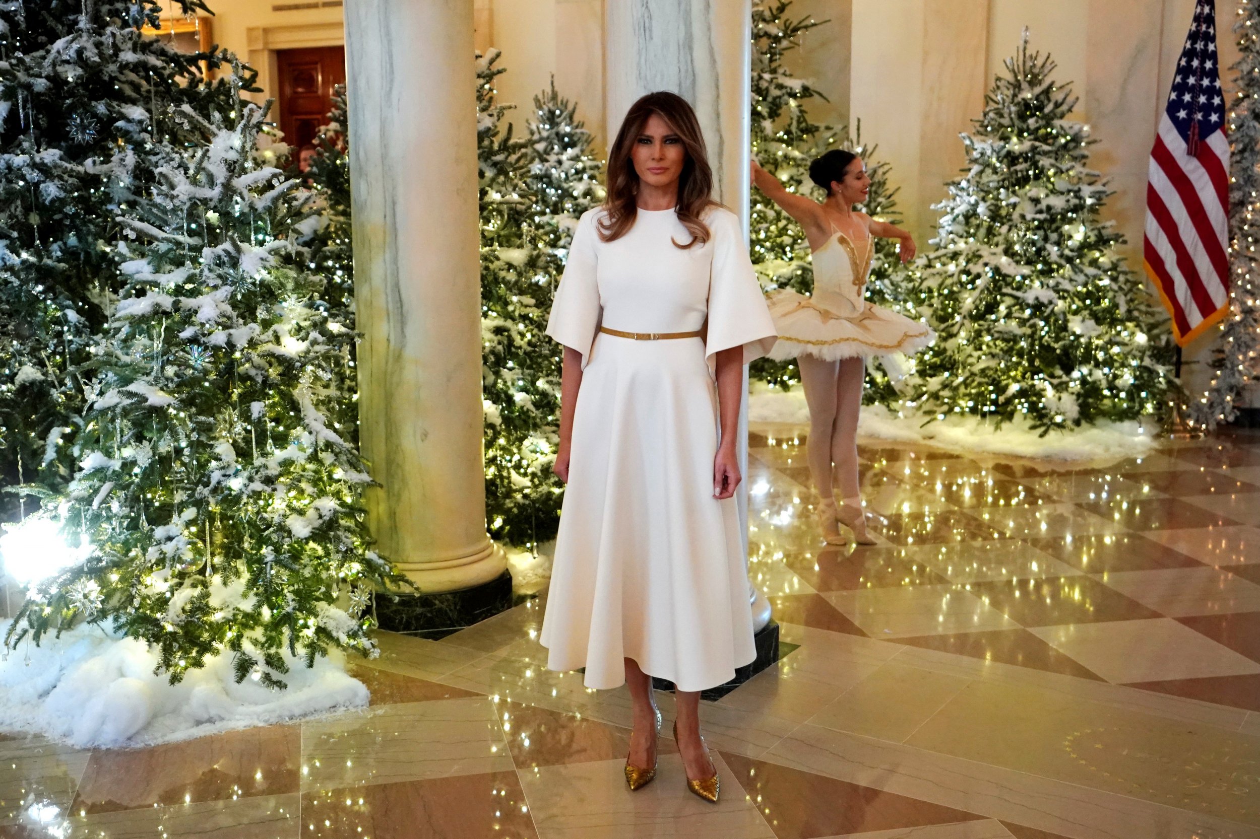 Melania Trumps Christmas 2024 - Snow Christmas 2024 Melania Trumps Christmas 2024 - Snow Christmas 2024